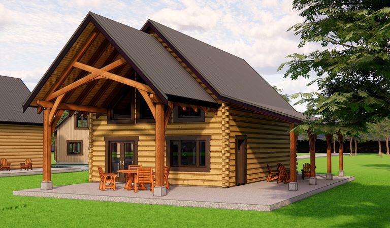 Timber Frame Cabin Beaver Lake 24 X 36 - Timber Shop